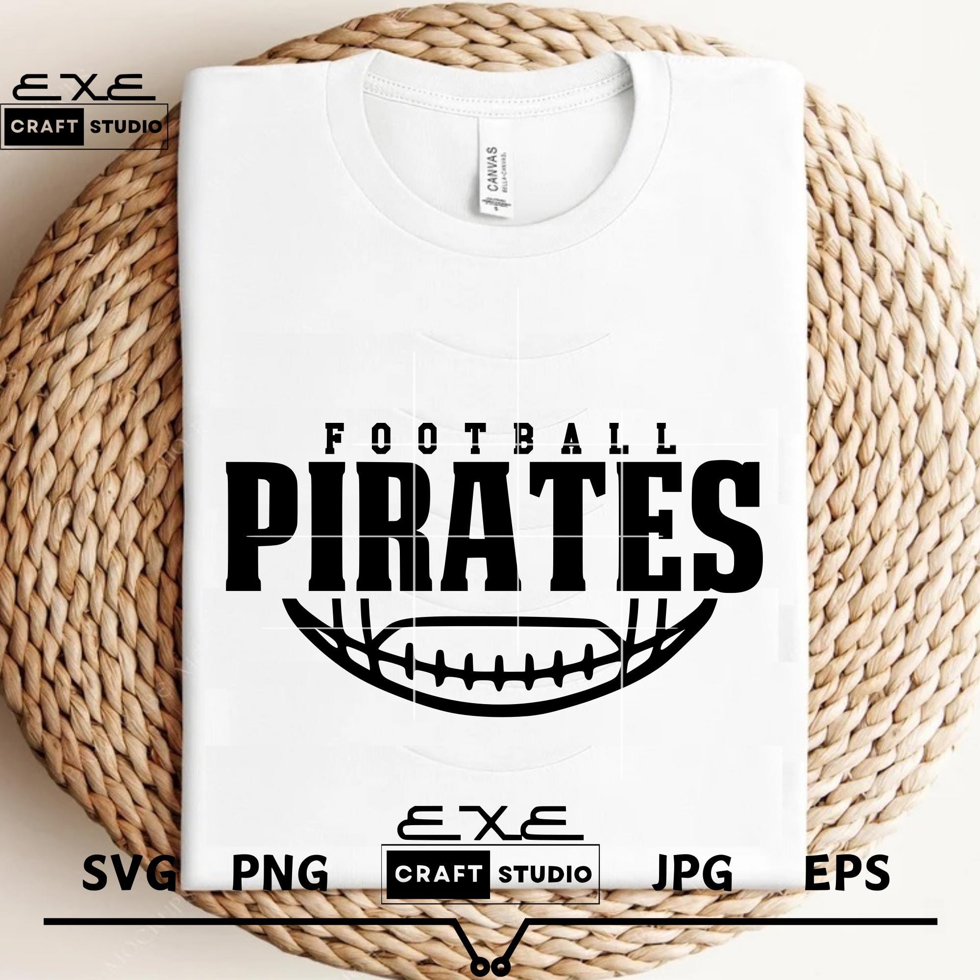 Pirates Football Svg, Pirates Svg, Football Svg, Pirate, Sublimation ...
