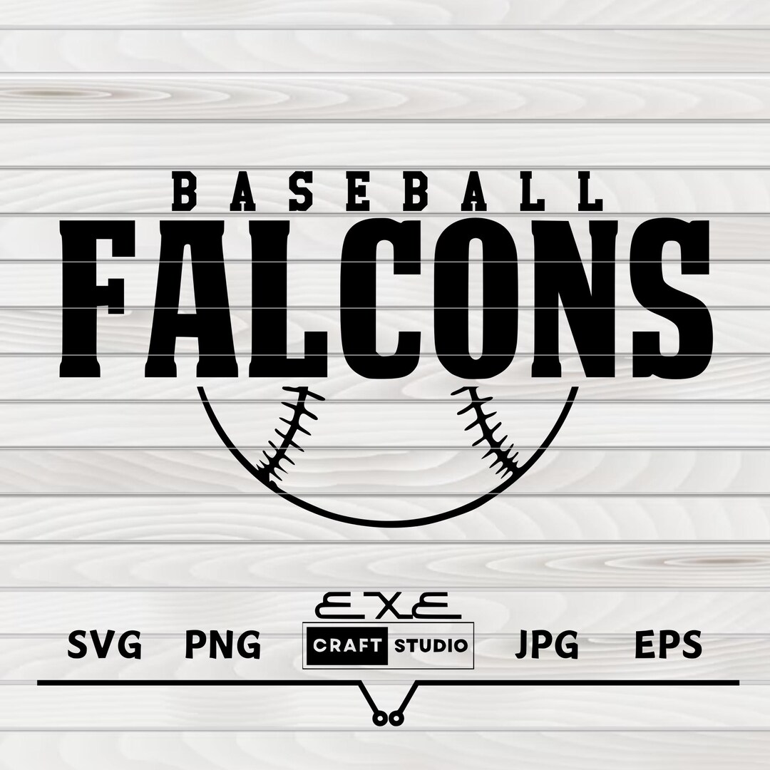 Falcons Baseball Svg, Baseball Svg, Falcons Svg, Baseball Shirt Svg ...