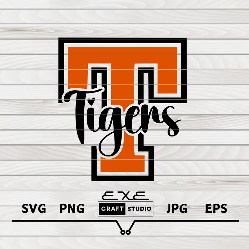 Tigers Svg, Tigers Mascot Svg, T Tigers Svg, Tigers Cheer Svg, Tigers ...