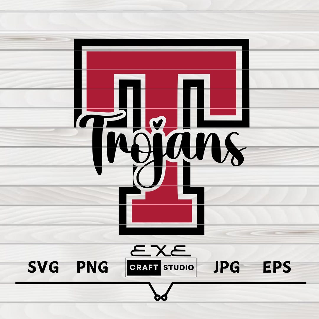 Trojans Svg Trojans Mascot Svg Trojans Cheer Svg Trojans Shirt Svg Trojans Sport Svg School