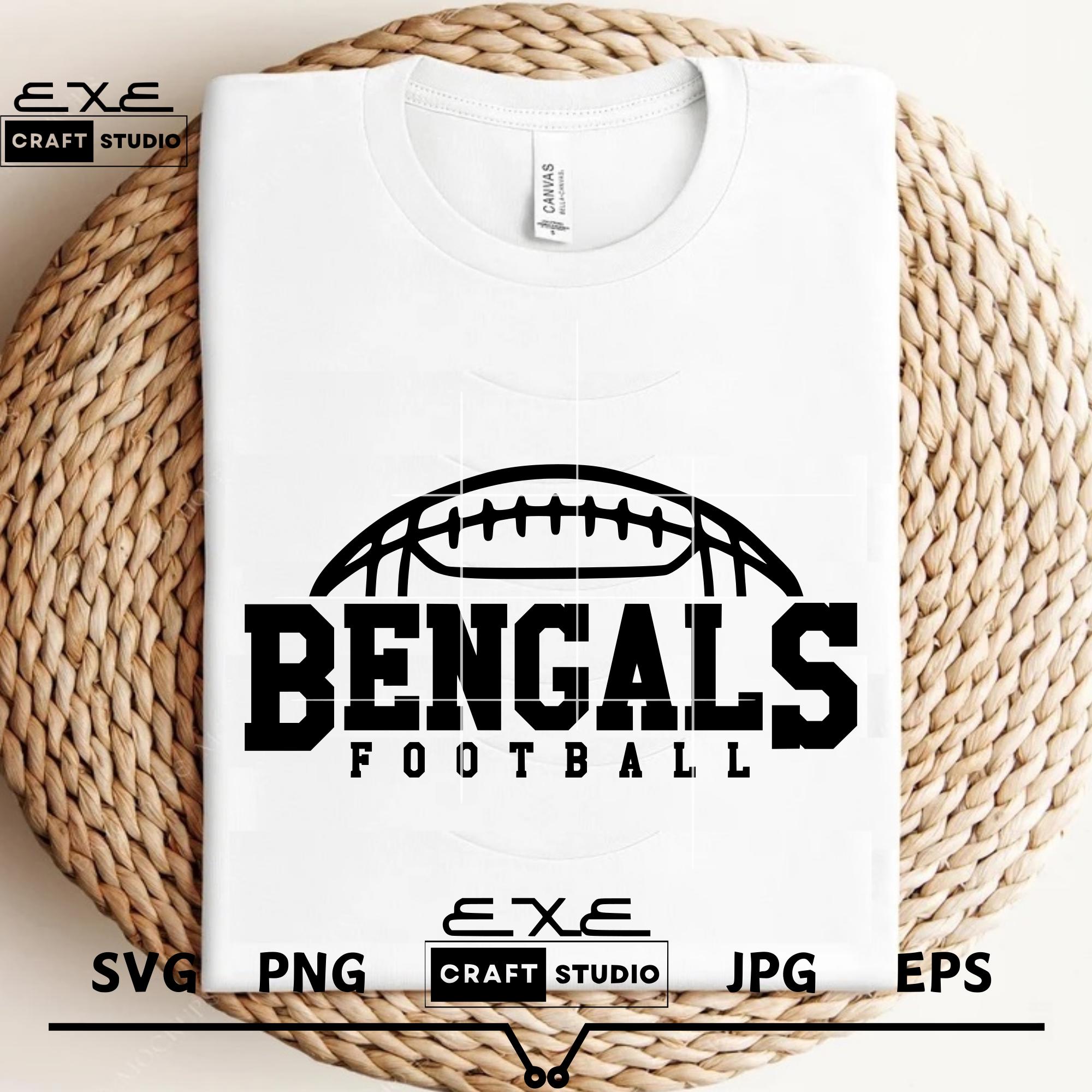 Bengals Football Svg, Bengals Svg, Bengals Mascot Svg, Bengals Vibes ...