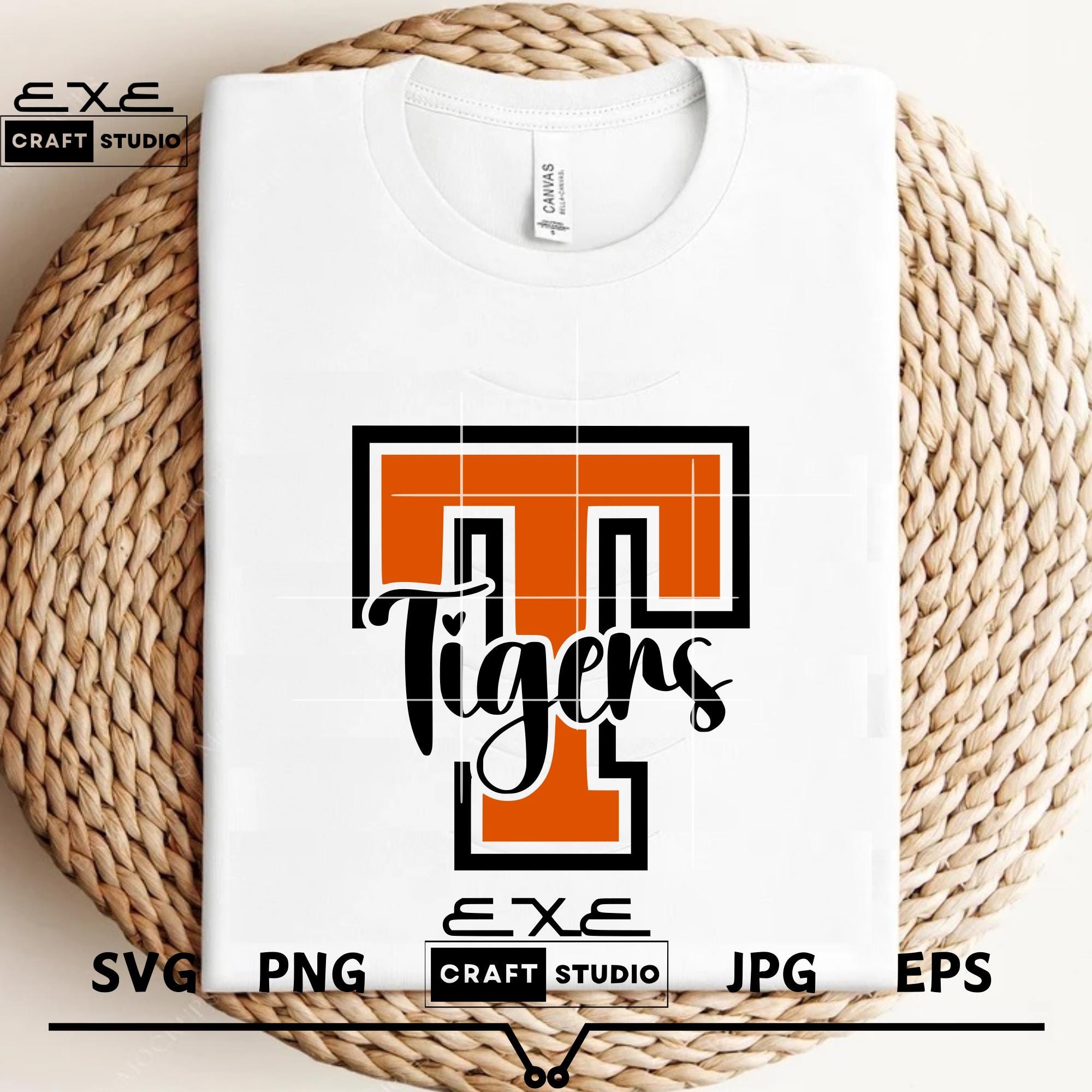 Tigers Svg, Tigers Mascot Svg, T Tigers Svg, Tigers Cheer Svg, Tigers ...