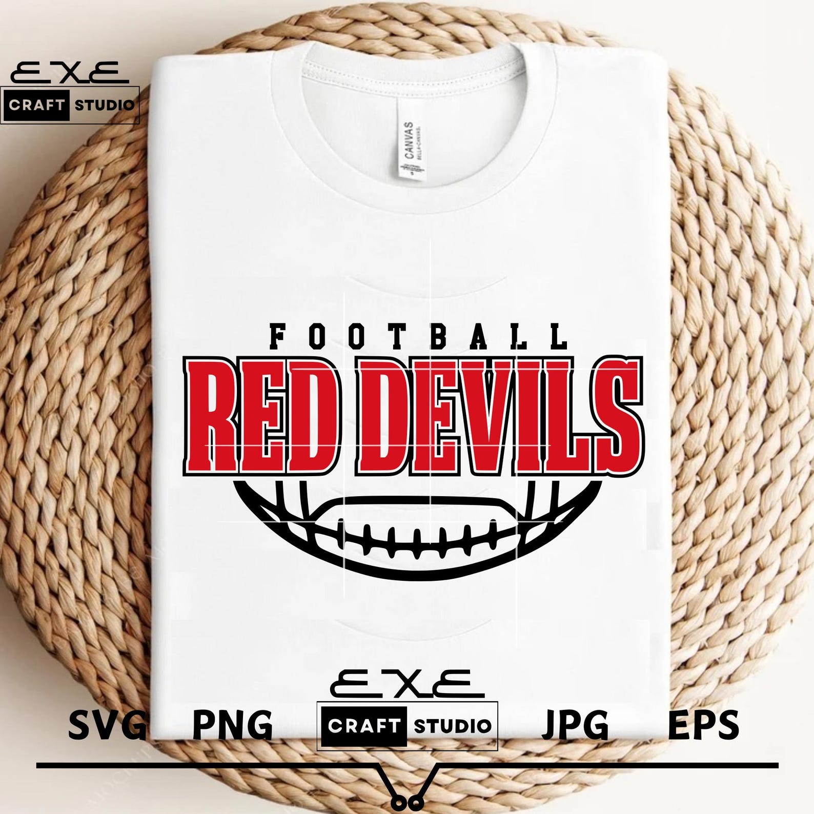 Red Devils Football Svg, Red Devils Svg, Football Svg, Red Devils Shirt ...