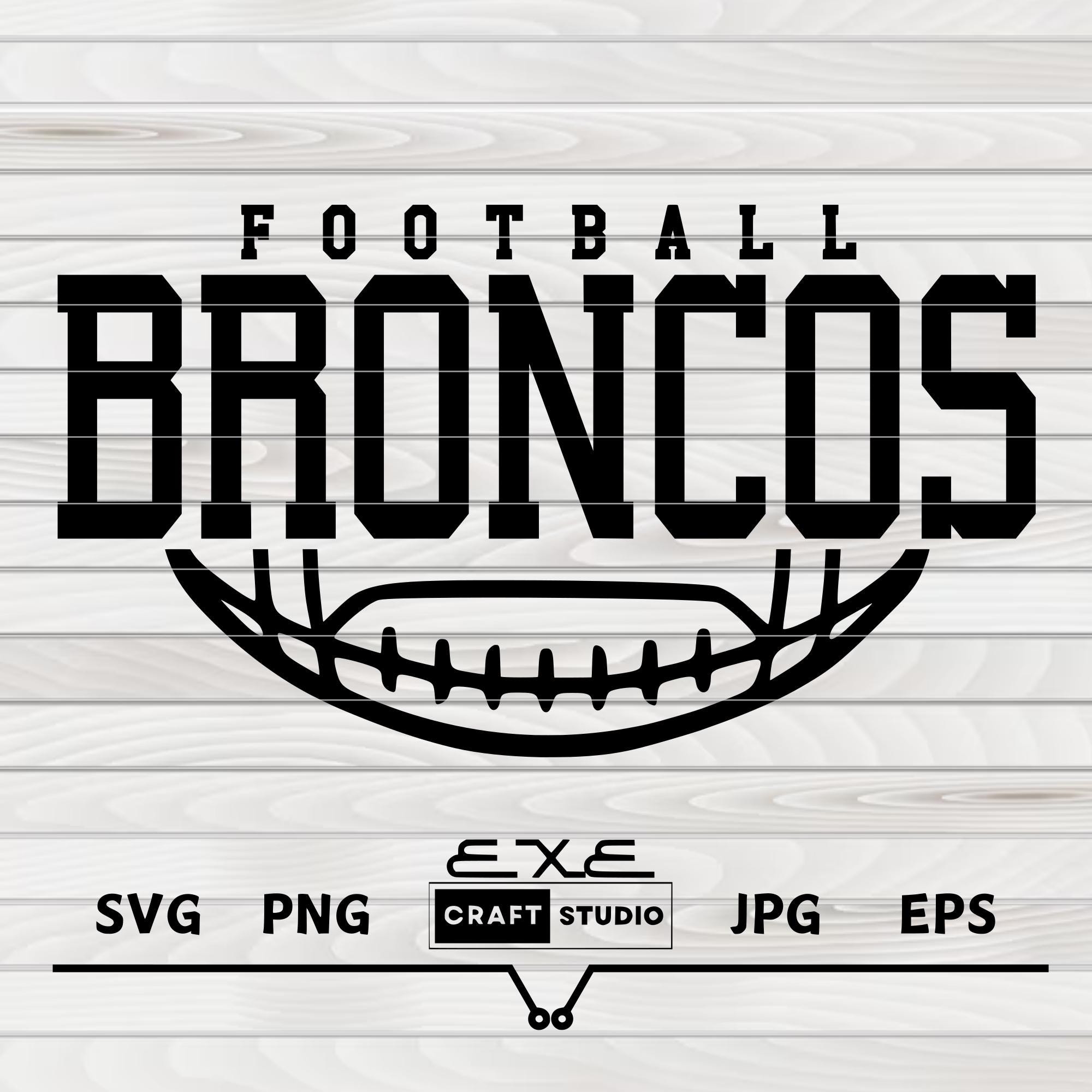 Bronco Football Svg, Football Svg, Bronco Svg, Bronco, Broncos, Clipart ...