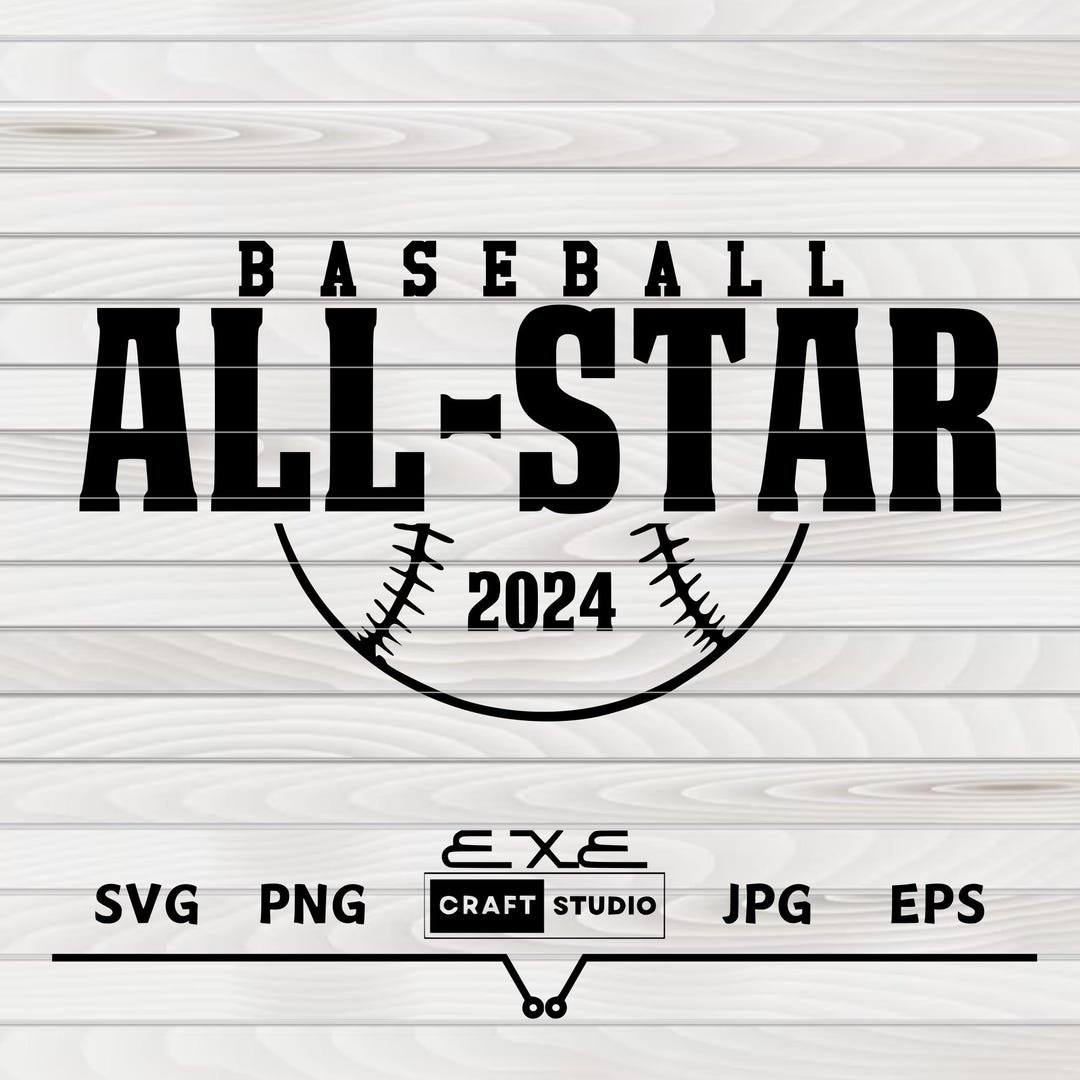 All-star Baseball Svg, All Star Svg, Baseball Svg, Baseball, All Stars ...