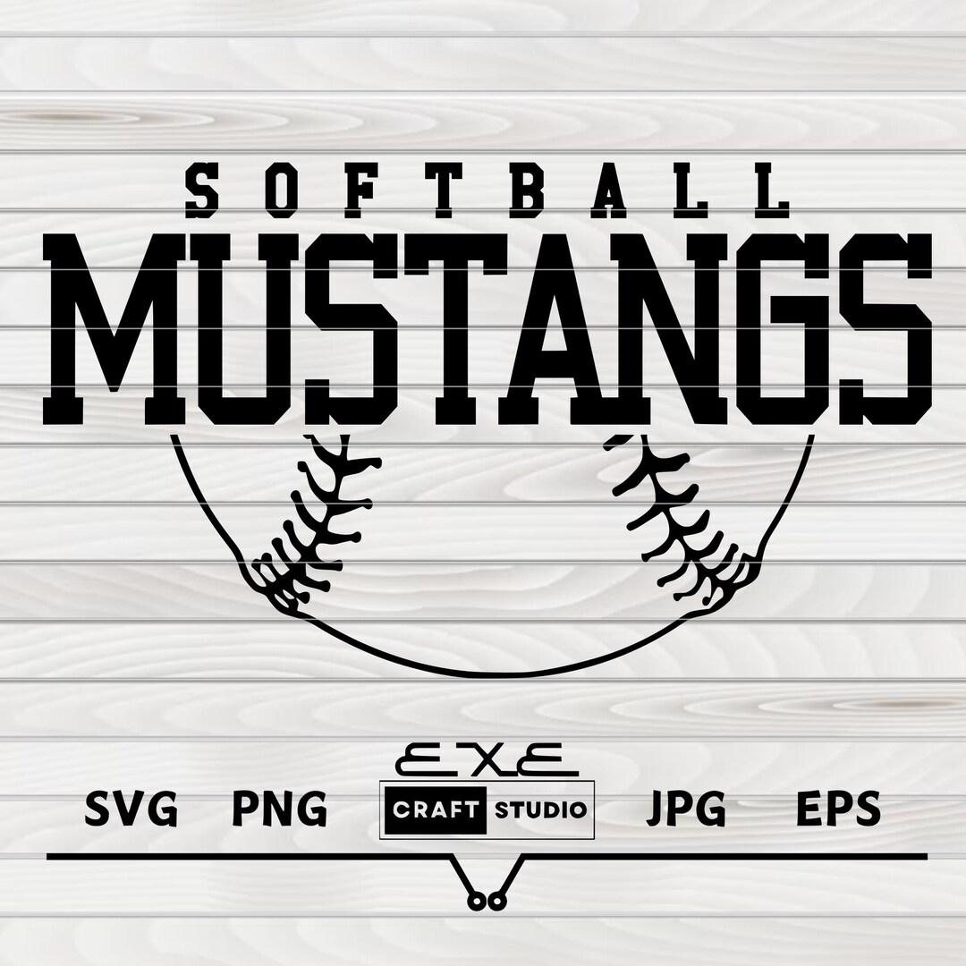 Mustang Softball Svg, Softball Svg, Mustang, Mustangs Shirt Svg ...