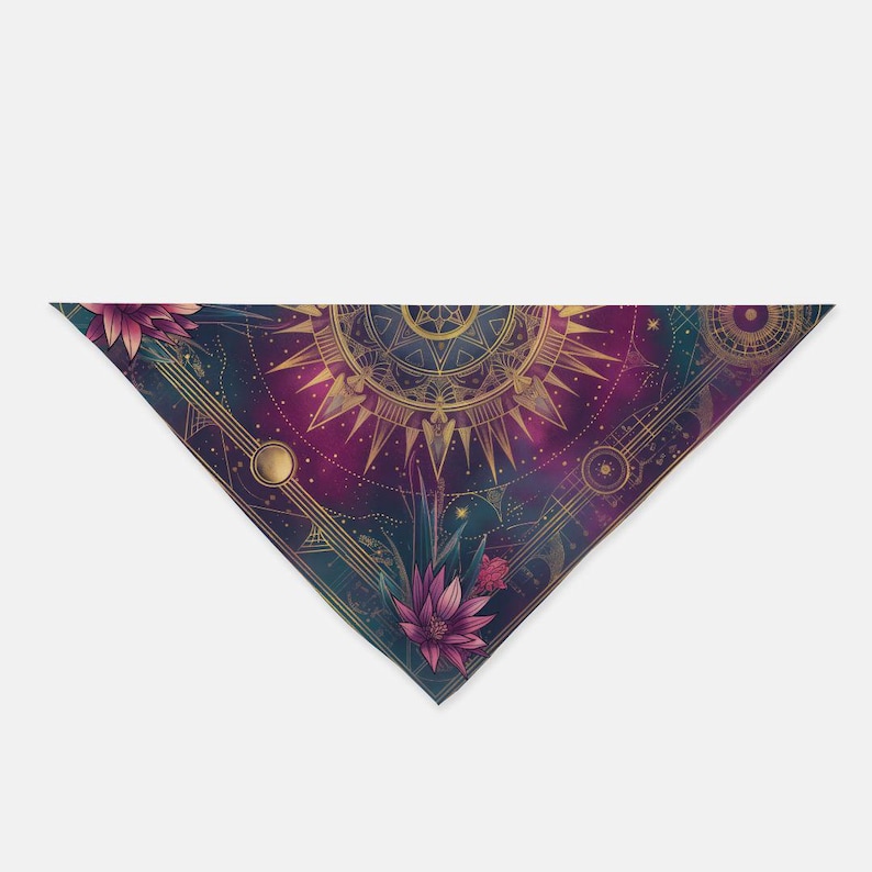 Mandala Bandana Spiritual Scarf – Indian Boho Square Head Wrap ...