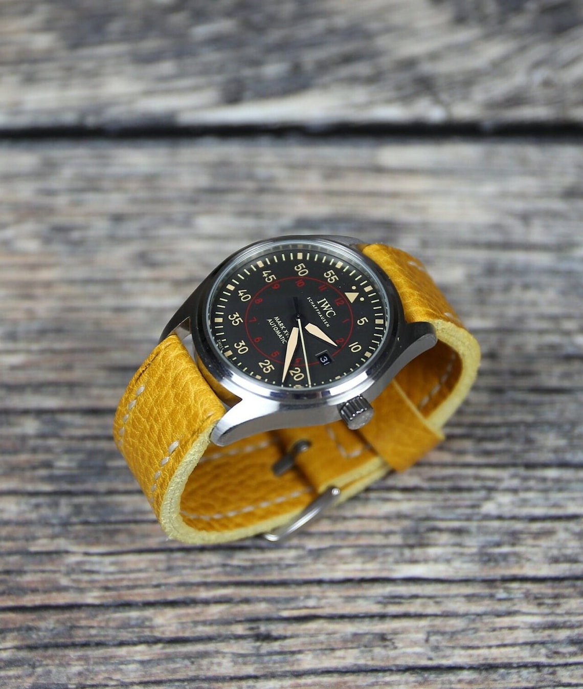 Handmade Yellow Leather Watch Strap: Italian Veg-tanned Band - Etsy