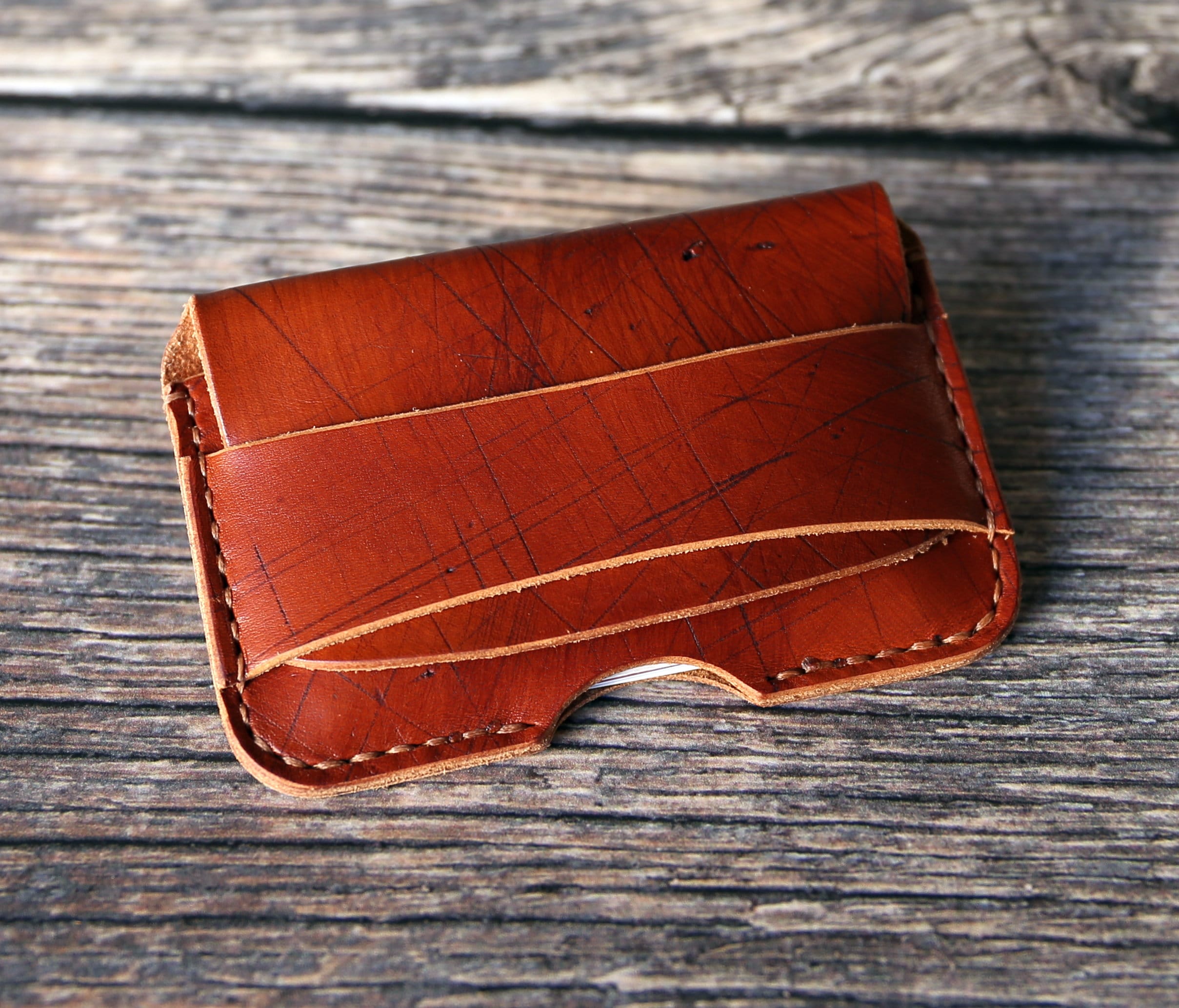 Credit Card Pattern - PDF Minimalist Leather Wallet, Card Holder ...