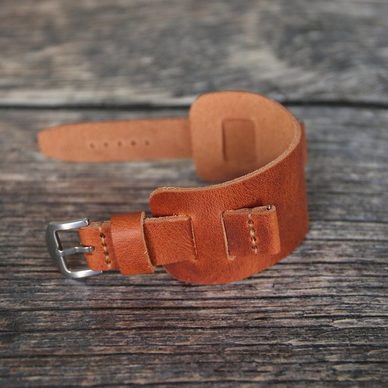 Leather Watch Cuff - Etsy