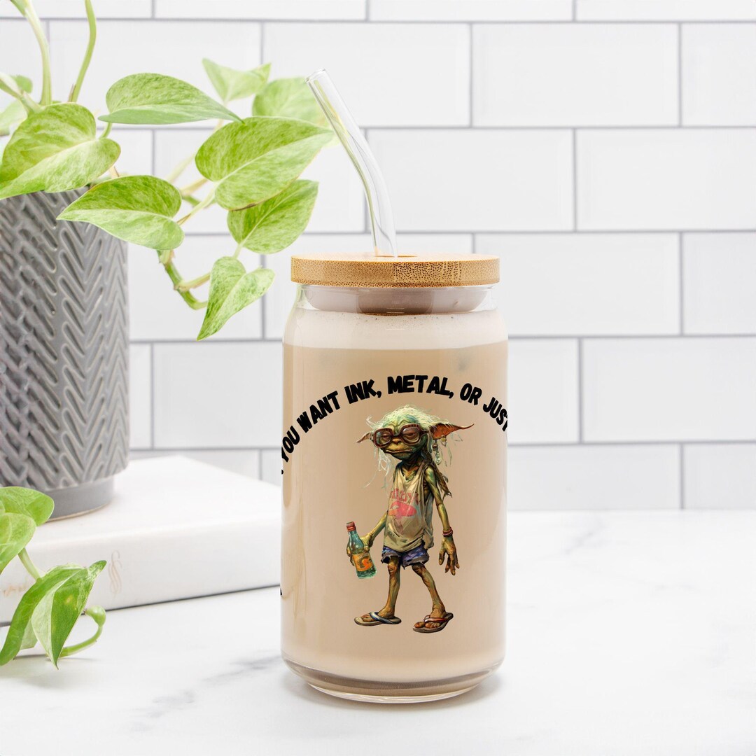 Personalisierter Alien Sage Glasbecher: Geschenk für Punkfans - Etsy.de