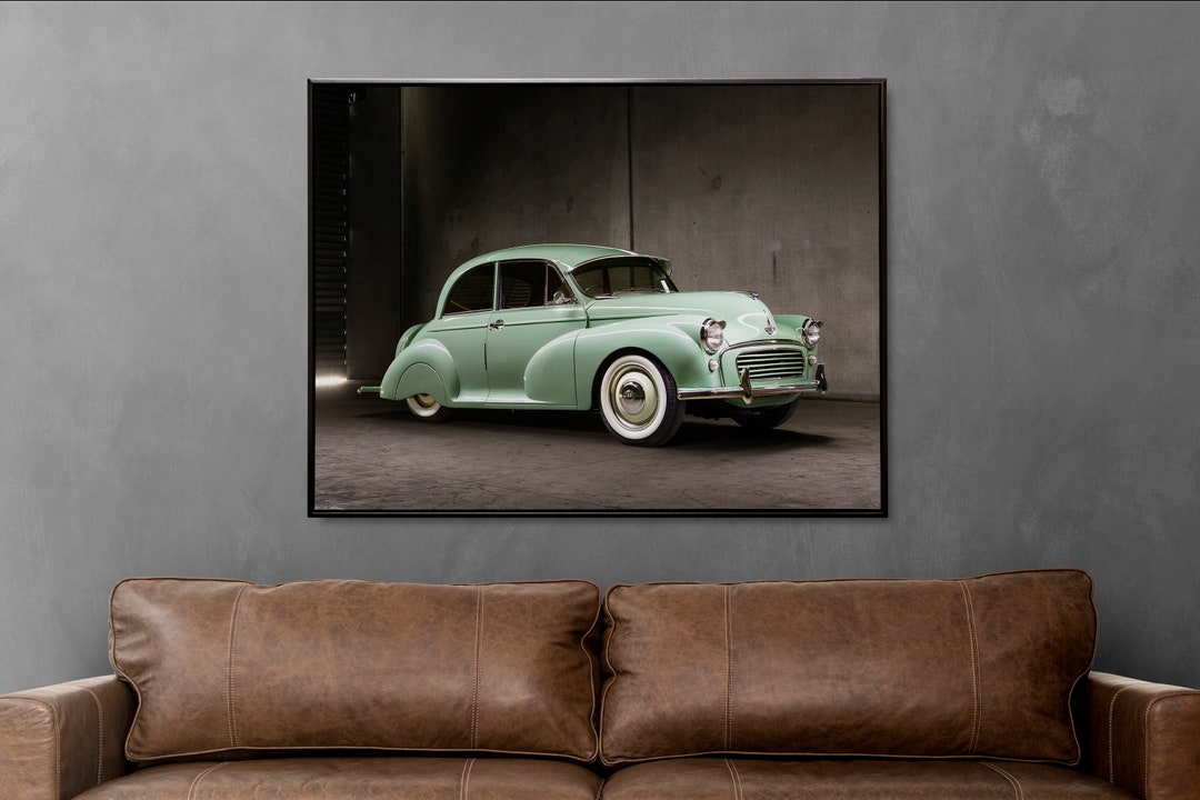 Morris Minor Kustom Sedan Poster Print - Classic Car / English / Hotrod ...
