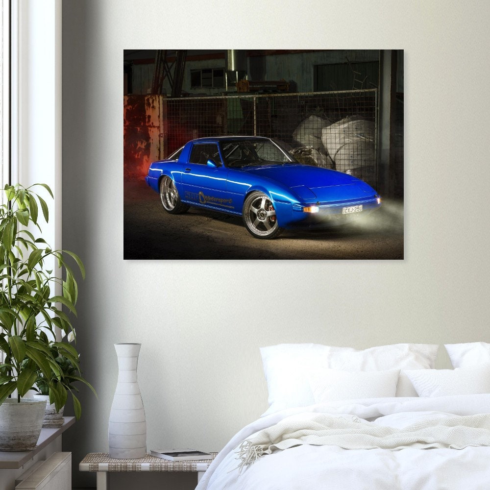 Mazda RX7 Turbo Rotor Poster Print - Rotary / Japanese / Classic Car ...