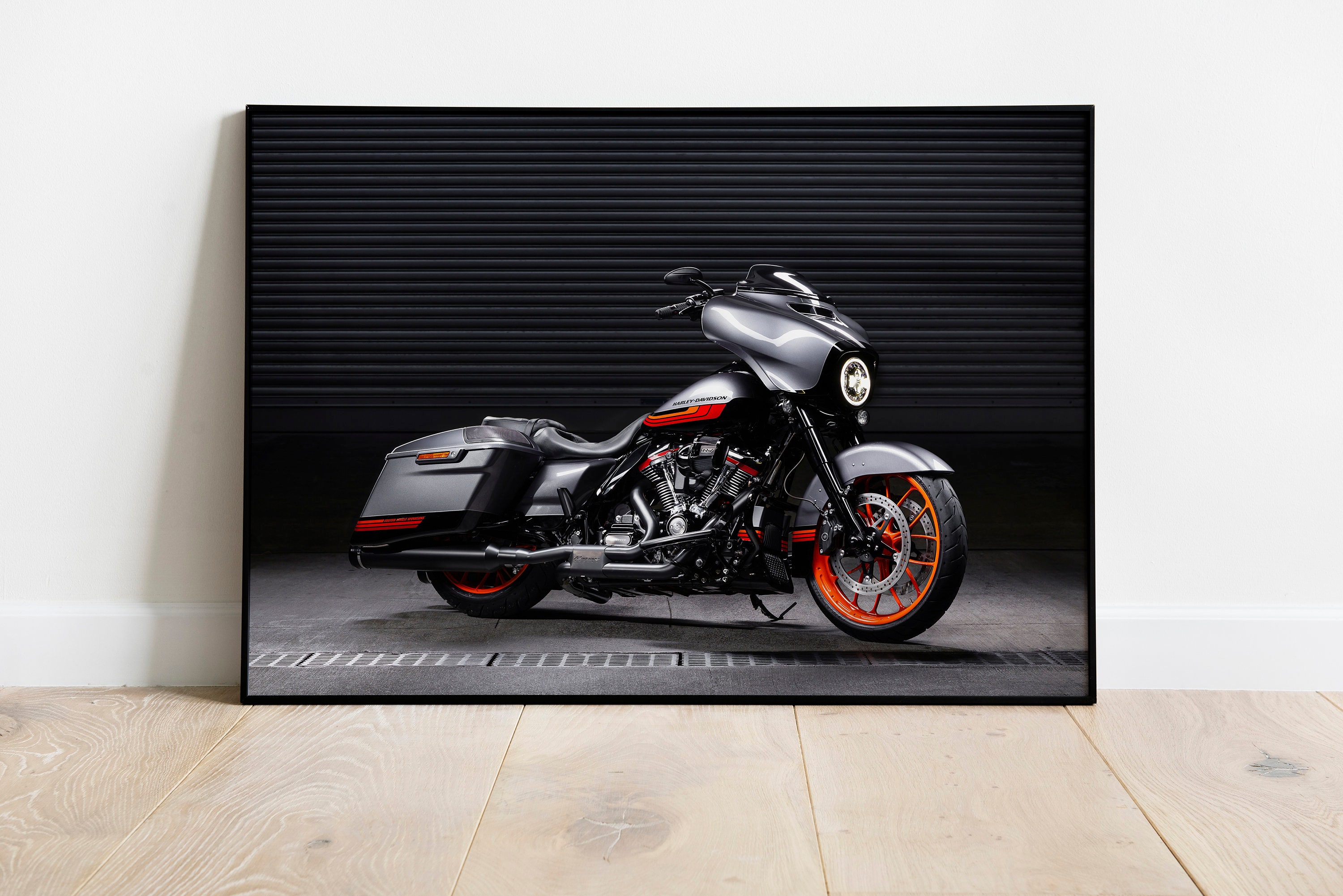 Harley Davidson Bagger Poster Print - Etsy