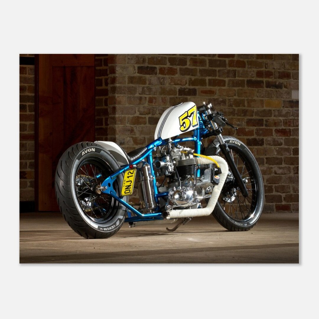 Custom Triumph Bobber Motorcycle Poster Print | 3 Sizes Available - Etsy