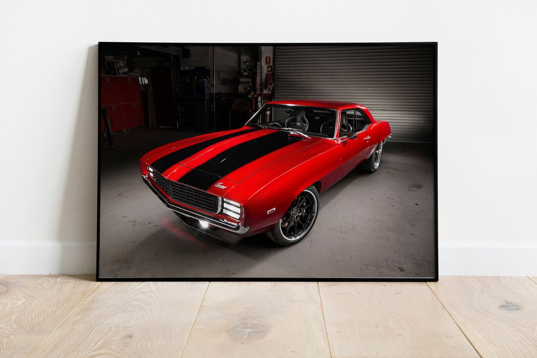1969 Chevrolet Camaro Poster Print - American Classic Car | 3 Sizes ...