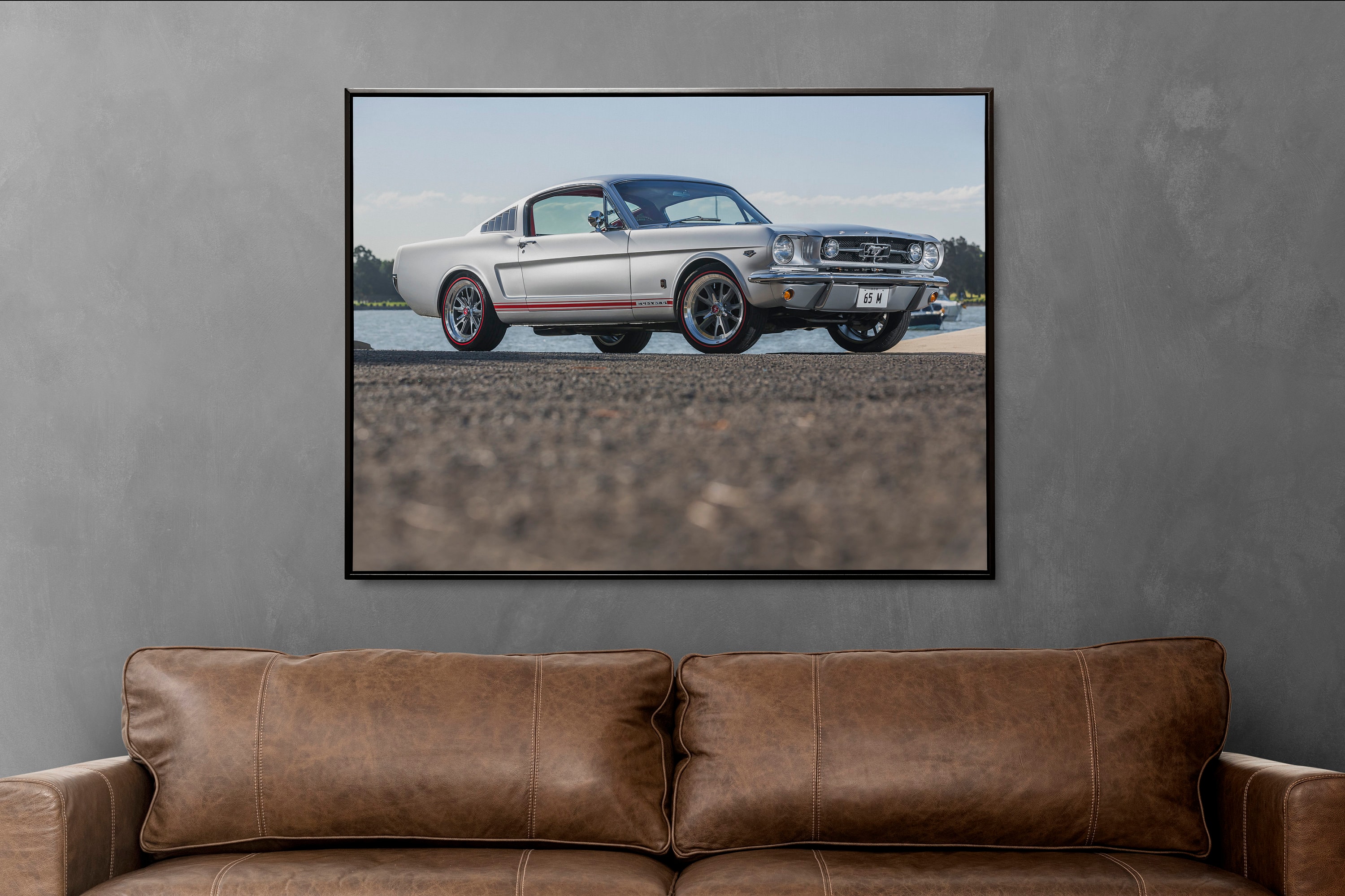 1965 Ford Mustang Fastback Poster Print - American / Classic Car ...