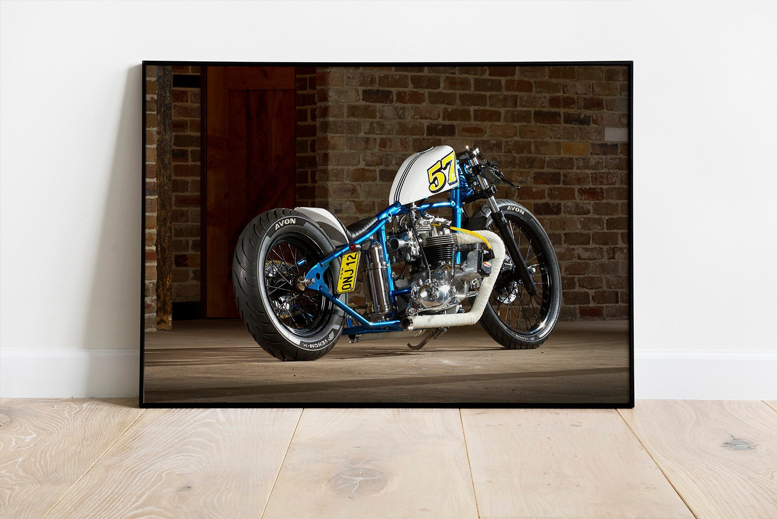 Custom Triumph Bobber Motorcycle Poster Print | 3 Sizes Available - Etsy