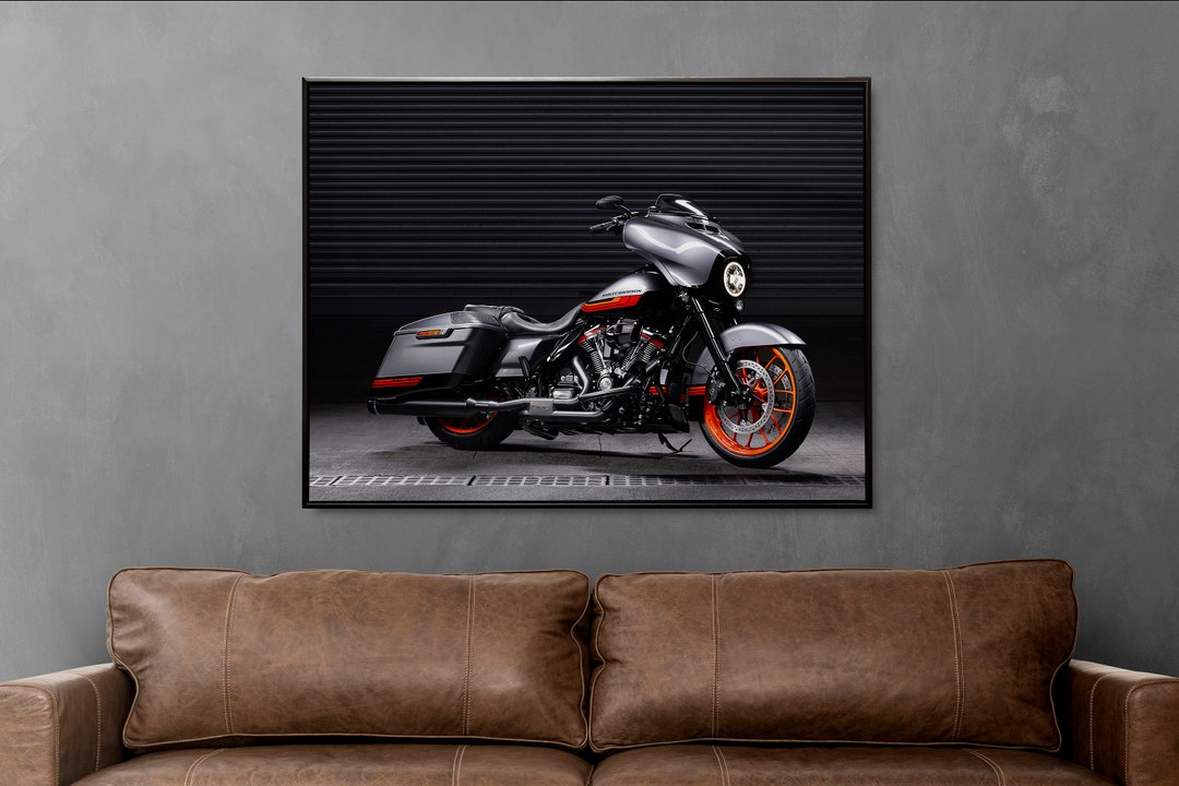 Harley Davidson Bagger Poster Print - Etsy