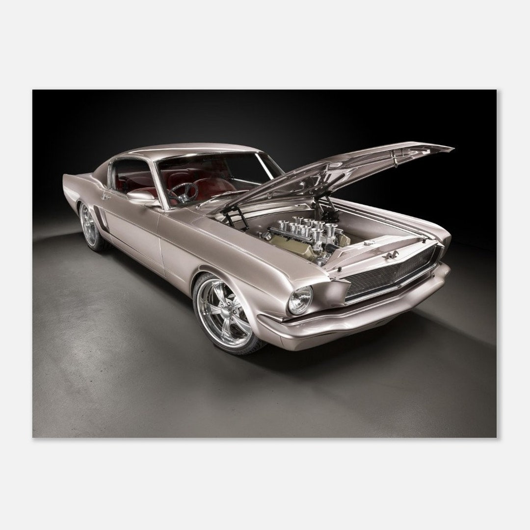 Ford Mustang Fastback Muscle Car Poster Print - 3 Sizes - Etsy