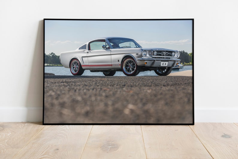 1965 Ford Mustang Fastback Poster Print - American / Classic Car ...