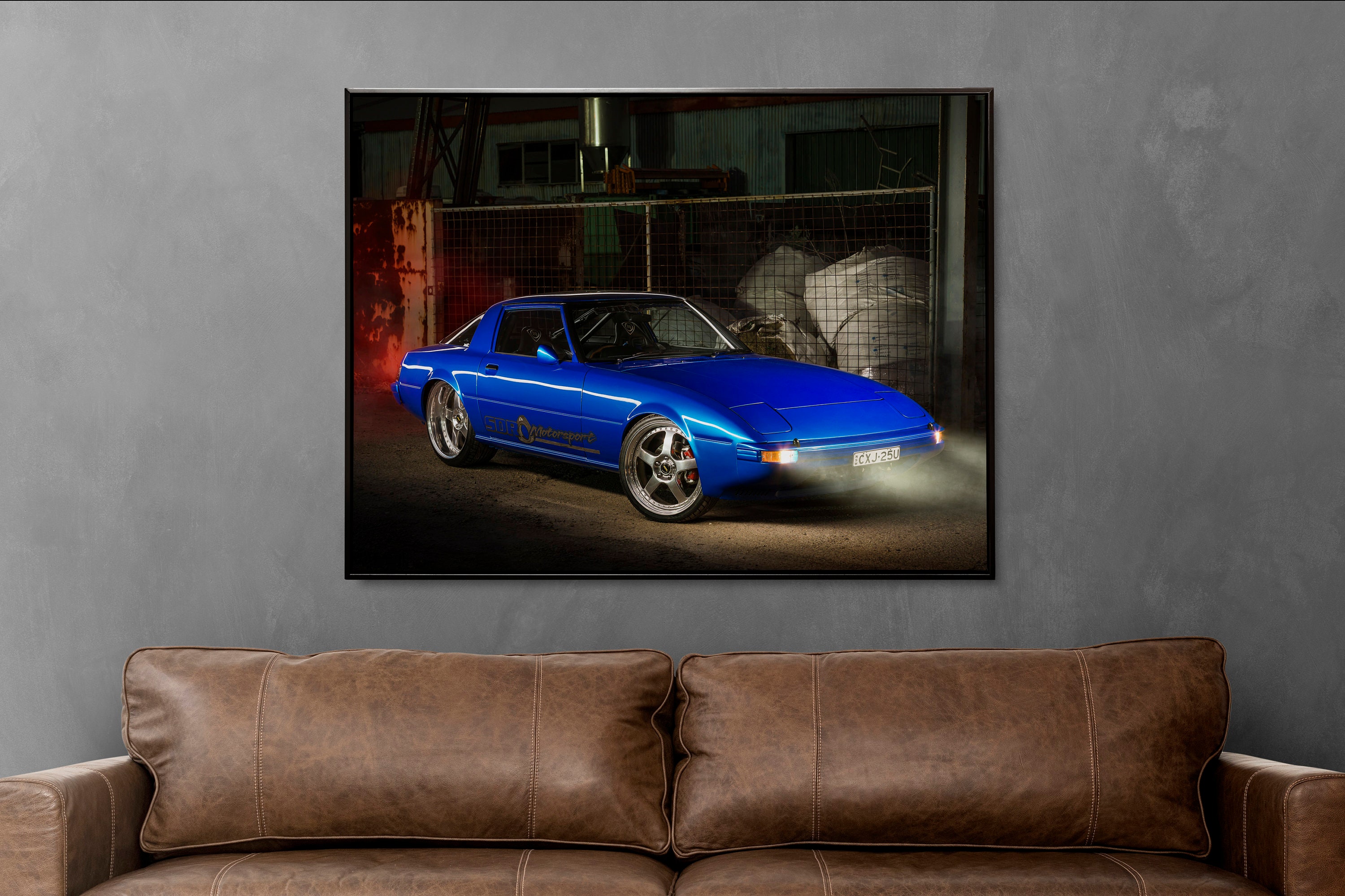 Mazda RX7 Turbo Rotor Poster Print - Rotary / Japanese / Classic Car ...