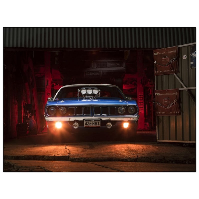 Supercharged Hemi-powered Plymouth Barracuda Poster Print - Mopar ...