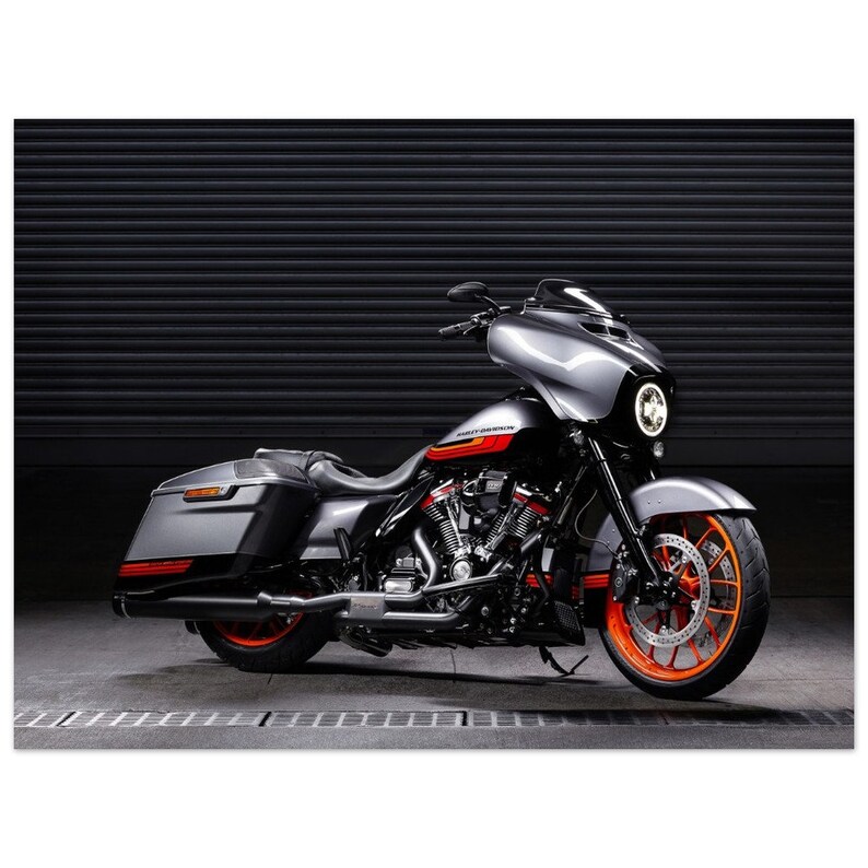 Harley Davidson Bagger Poster Print - Etsy