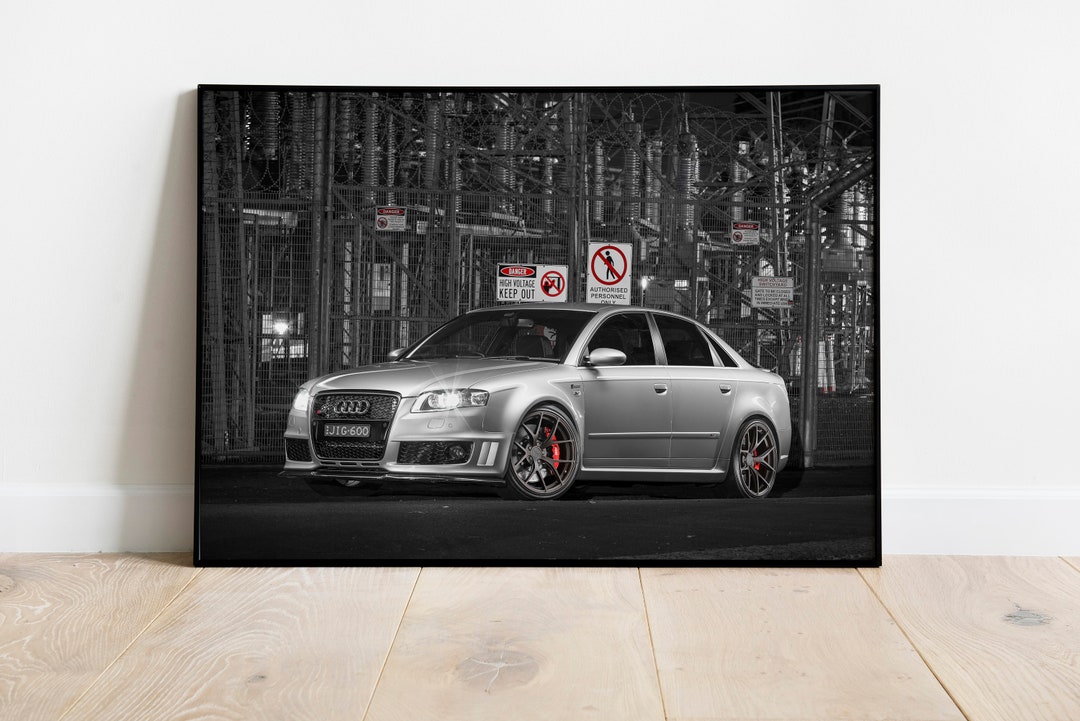 Audi RS4 Sedan Poster Print - Etsy