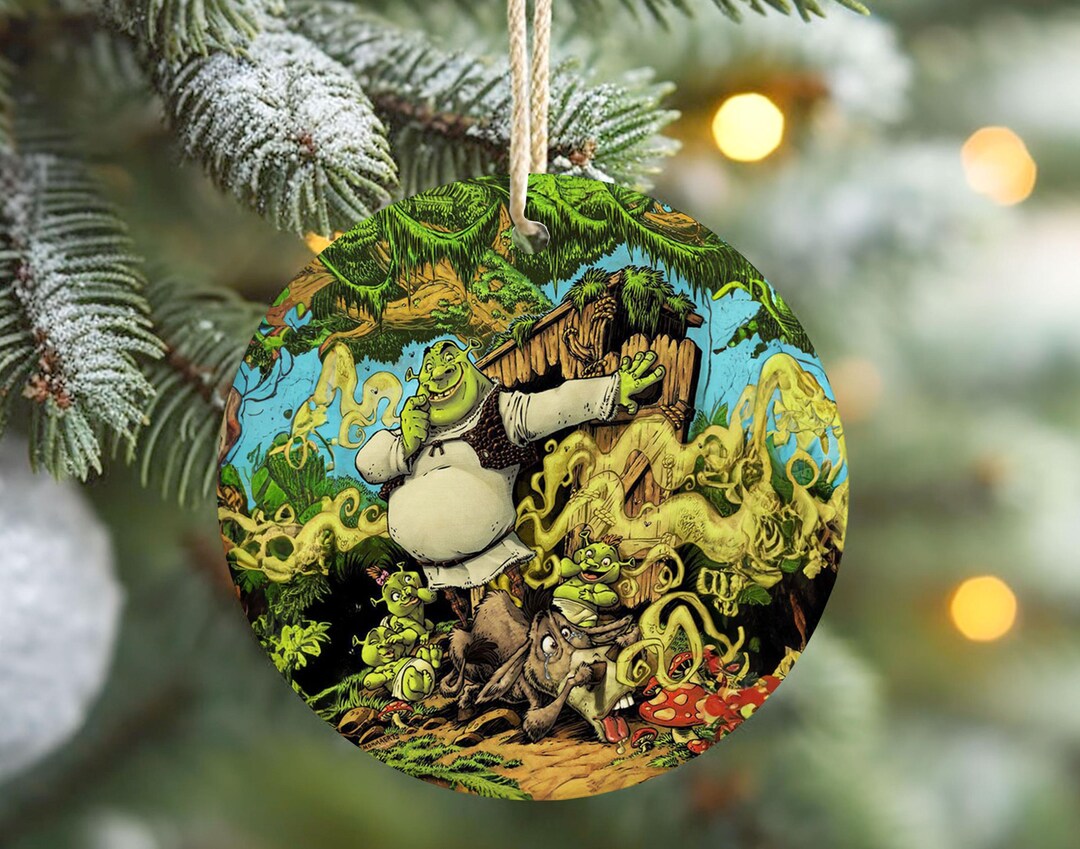Funny Shrek Ornament Sassy Shrek Ornament, Shrek Slut Ornament, Home ...
