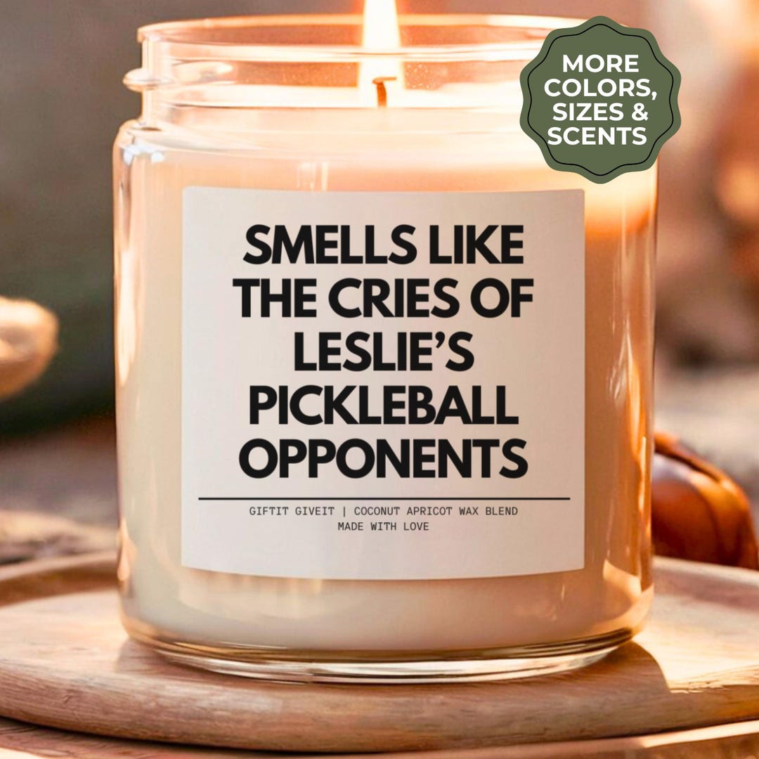 Personalized Pickleball Candle Gift for Pickleball Player Funny ...