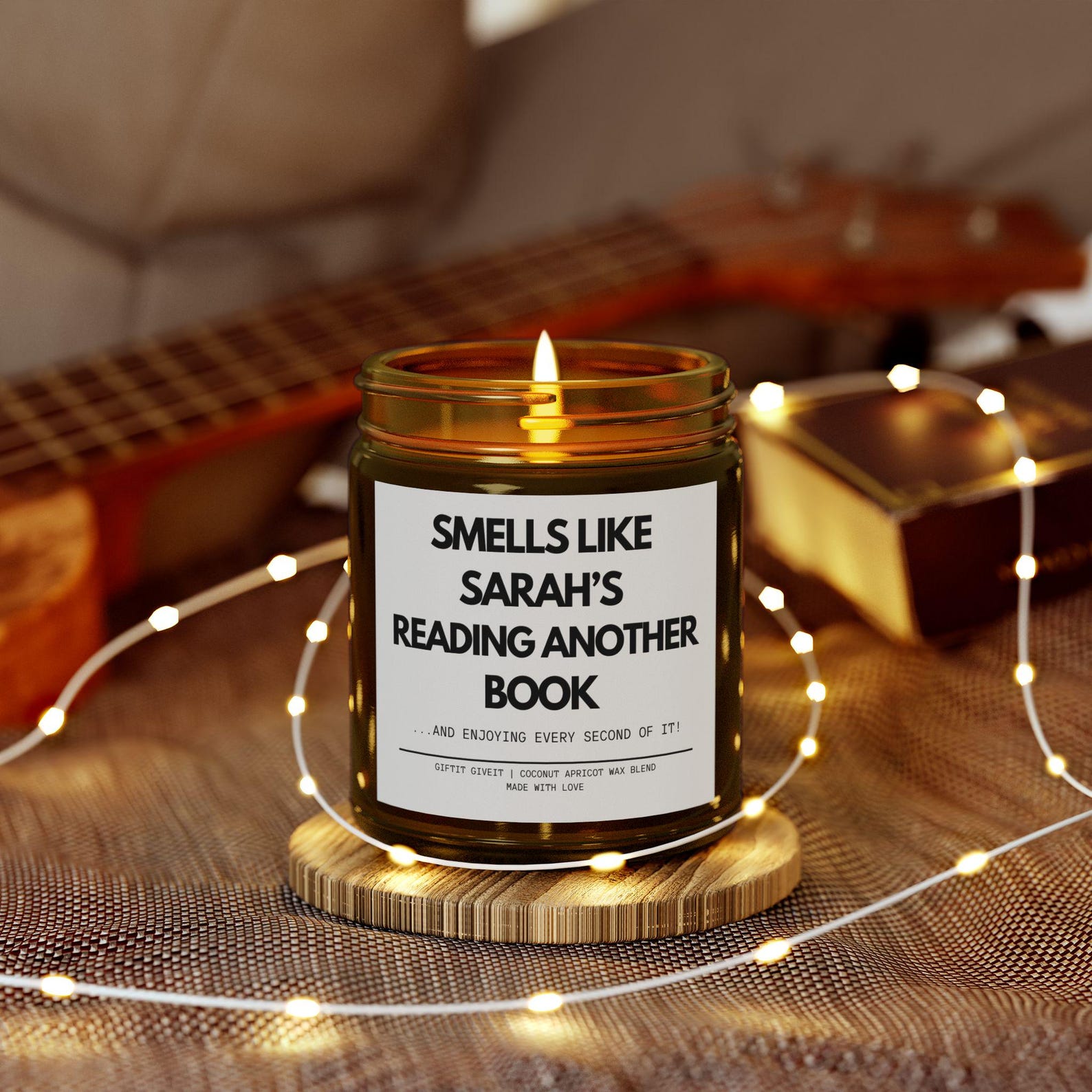 Personalized Reader Gift Funny Candle Birthday Gifts for Her Book Lover ...