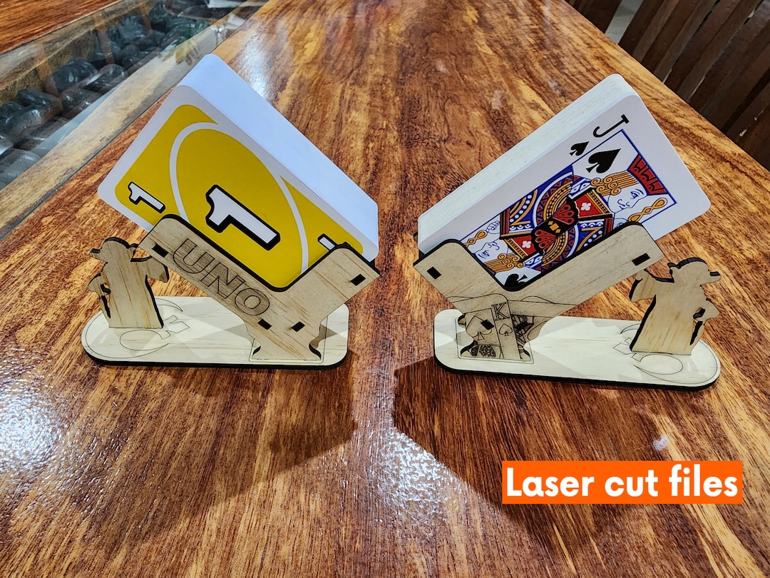 Laser Cut Files UNO and Standard Playing Cards Holders - Etsy