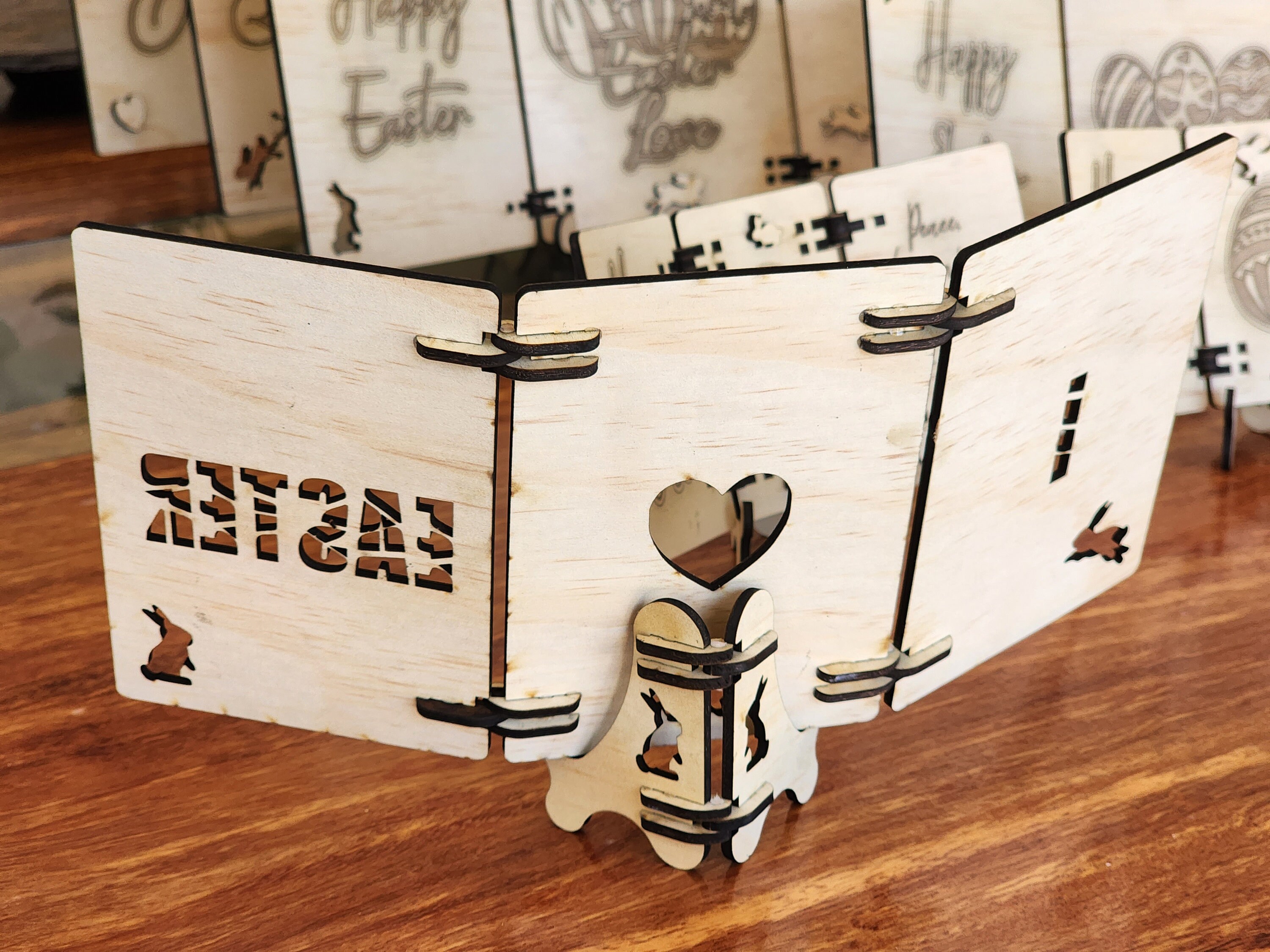 EASTER 3 PANEL DISPLAY 5 X Sizes Customizable Text 3 Sizes of Easter ...