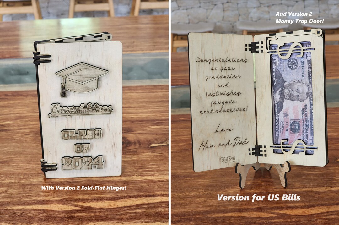 GRADUATION MONEY Card Folding Design USD Version! Folding Design ...