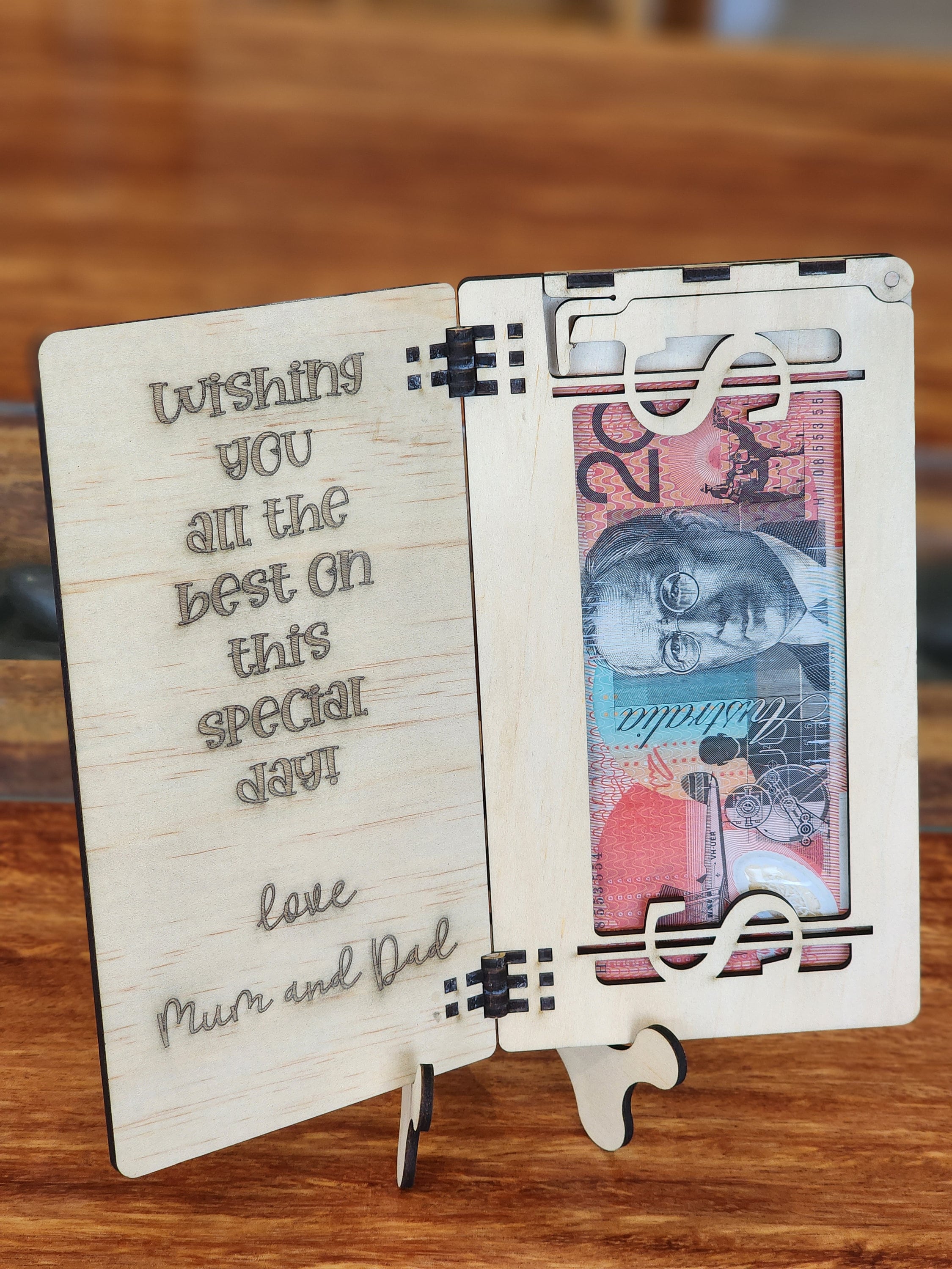 BIRTHDAY MONEY CASH Cards! 4 X Sizes! Folding Design. Hinged Design ...