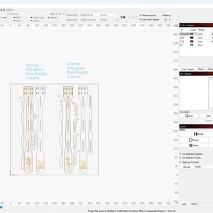 400mm Laser Cut File - Back Scratcher (3mm Ply) - SVG, DXF, Lightburn ...