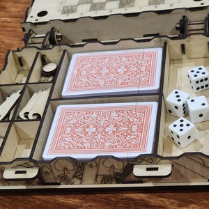 ULTIMATE GAMES BOX! Laser Cut File - 10000, Dice, Poker, Blackjack ...