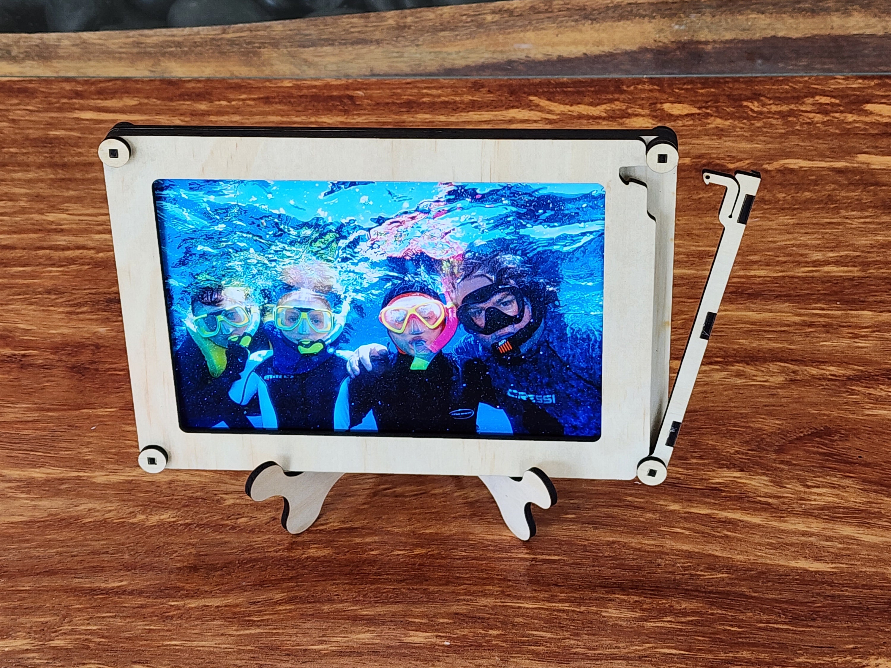 PHOTO FRAMES With Hinged Access Door Including Easels Laser Cut File, 2 ...