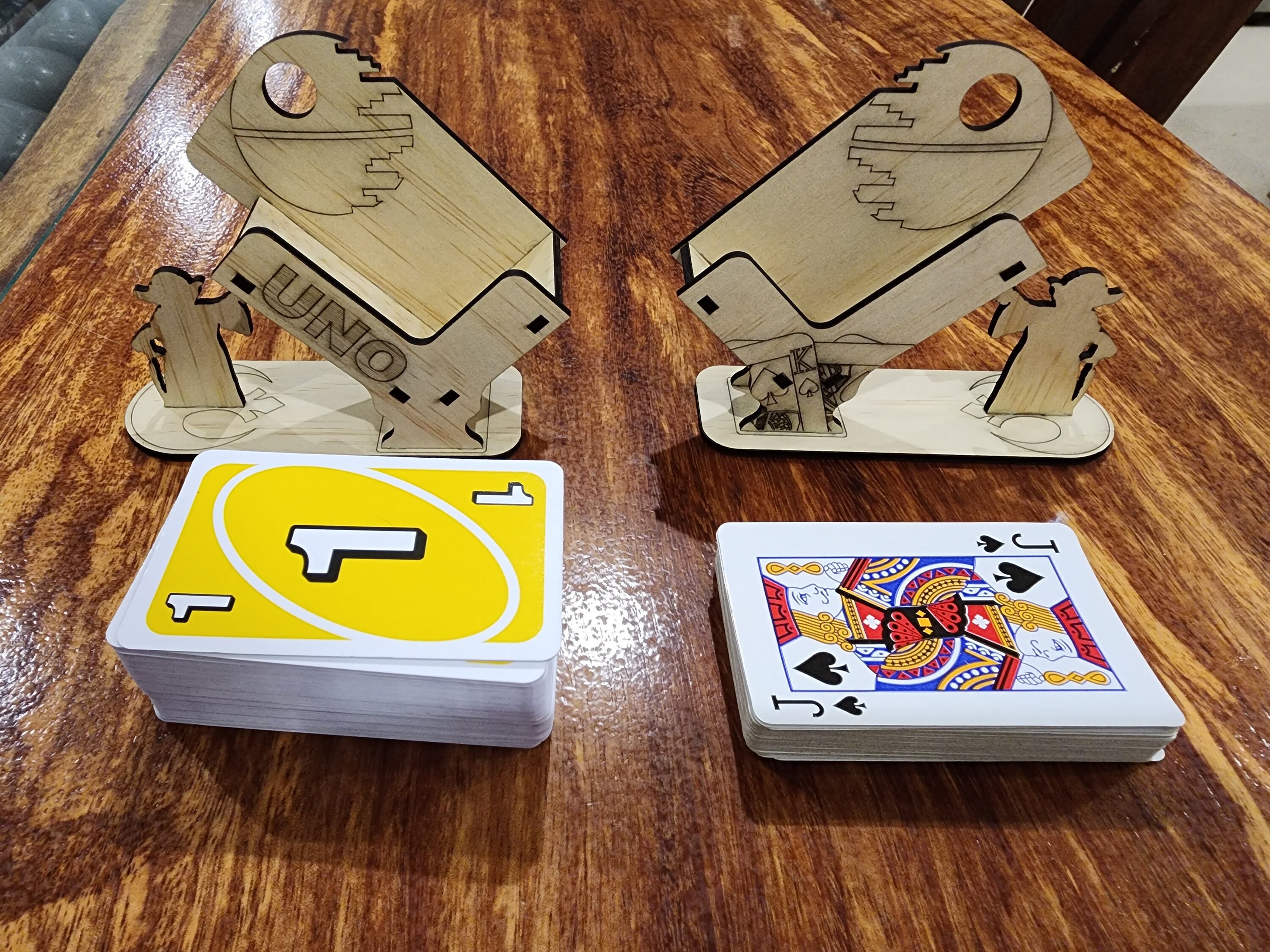 Laser Cut Files UNO and Standard Playing Cards Holders - Etsy