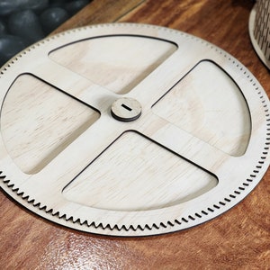 ROTATING DISPLAY Vector File for Laser Machines 3mm Ply. Lazy Susan Svg ...