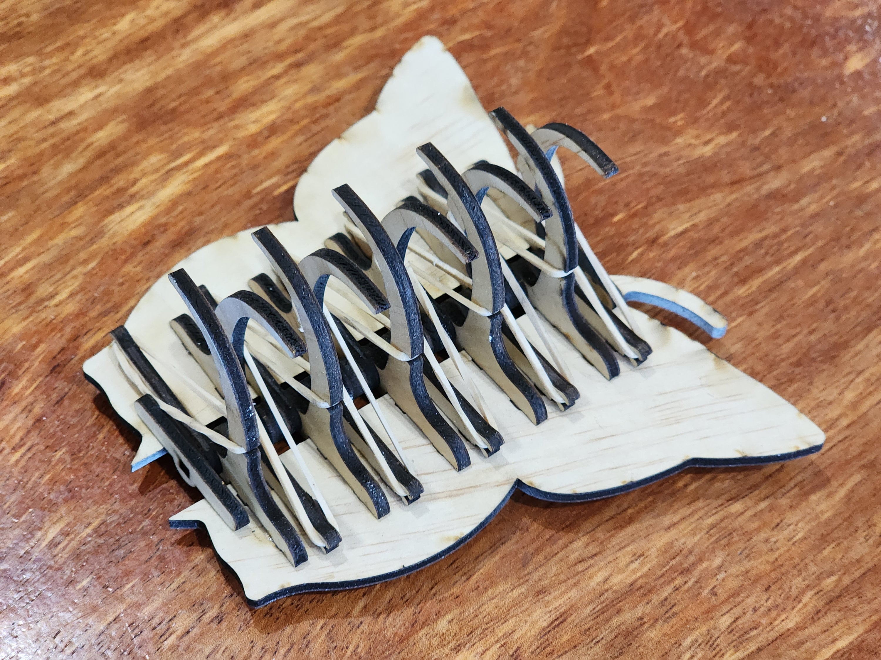 Laser Cut WORKING HAIR CLIP! (2 X Sizes) Actual Working Hair Claw Clips ...