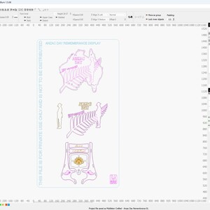 Anzac Day Remembrance Display Laser Cut File (svg, Dxf, Ai, Lightburn ...
