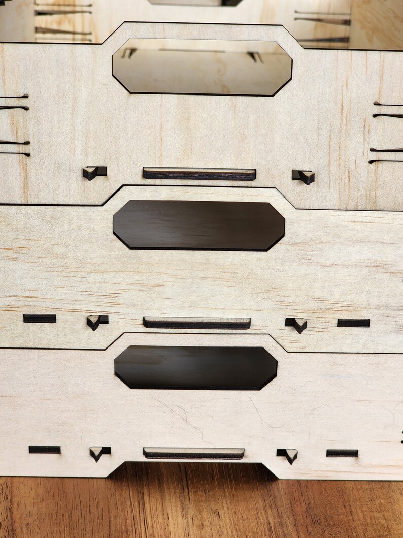 STACKABLE BOXES/TRAYS No Glue Required 5 X Sizes Stackable Self ...