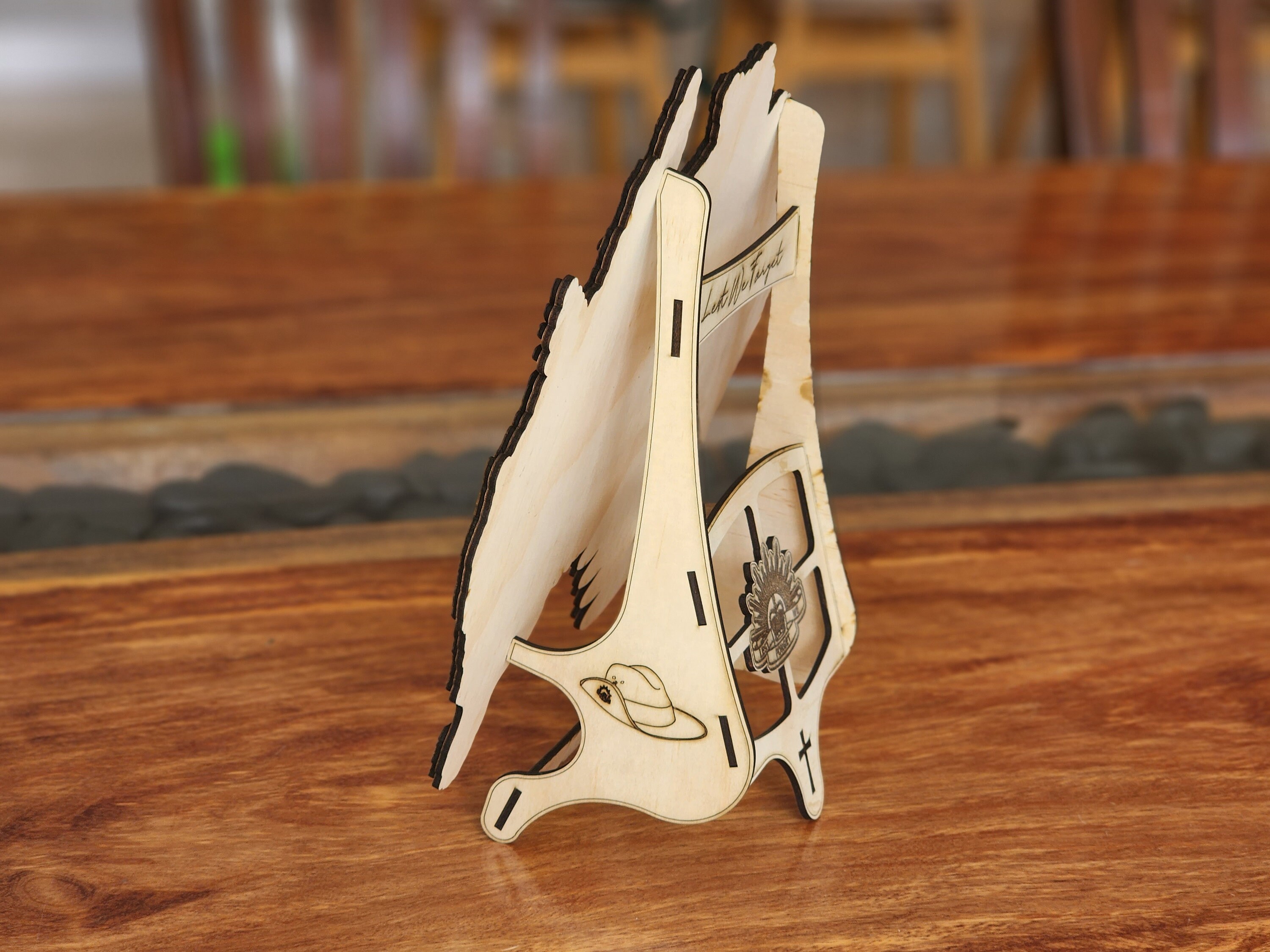 Anzac Day Remembrance Display Laser Cut File (svg, Dxf, Ai, Lightburn ...