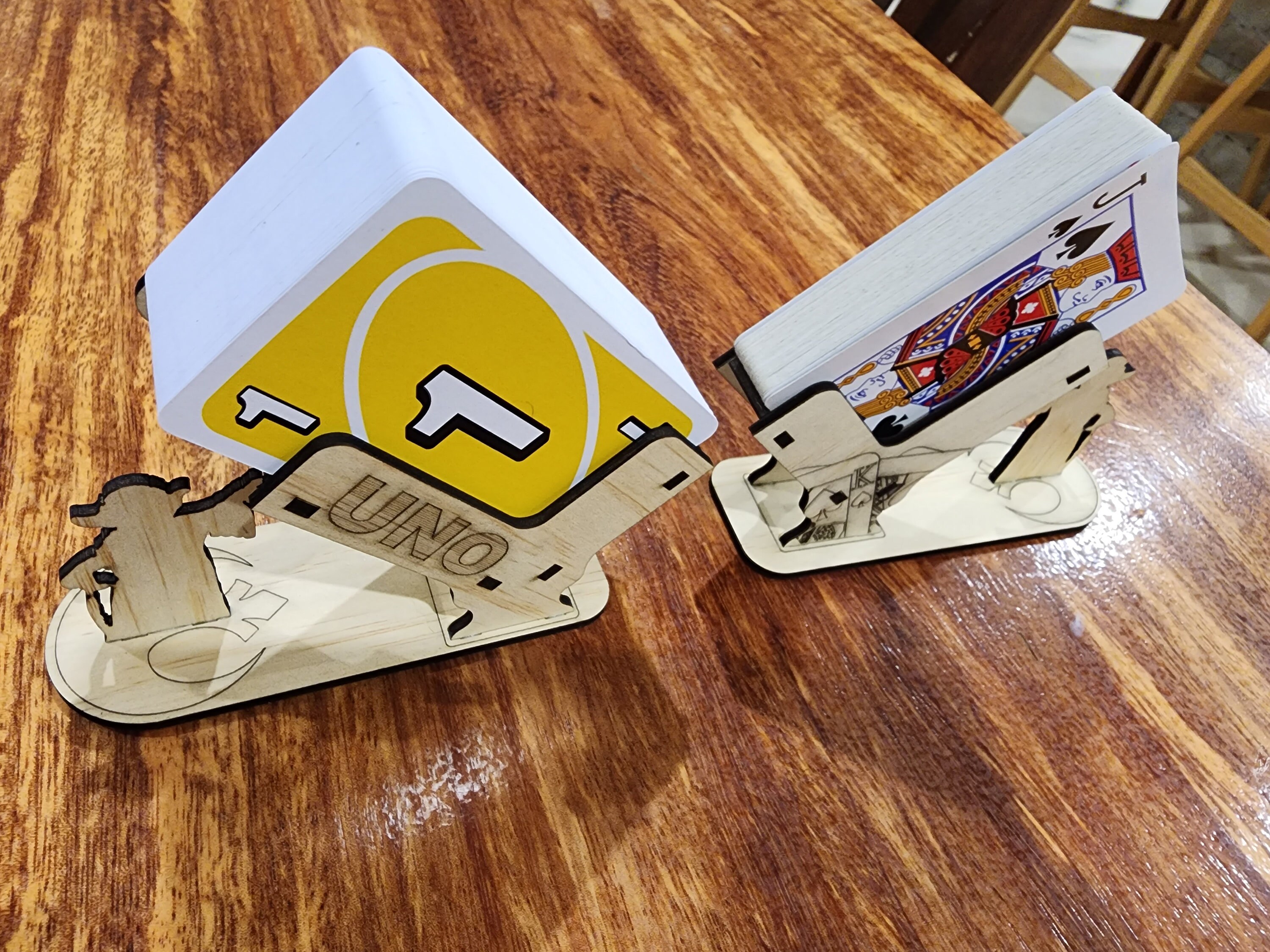 Laser Cut Files UNO and Standard Playing Cards Holders - Etsy