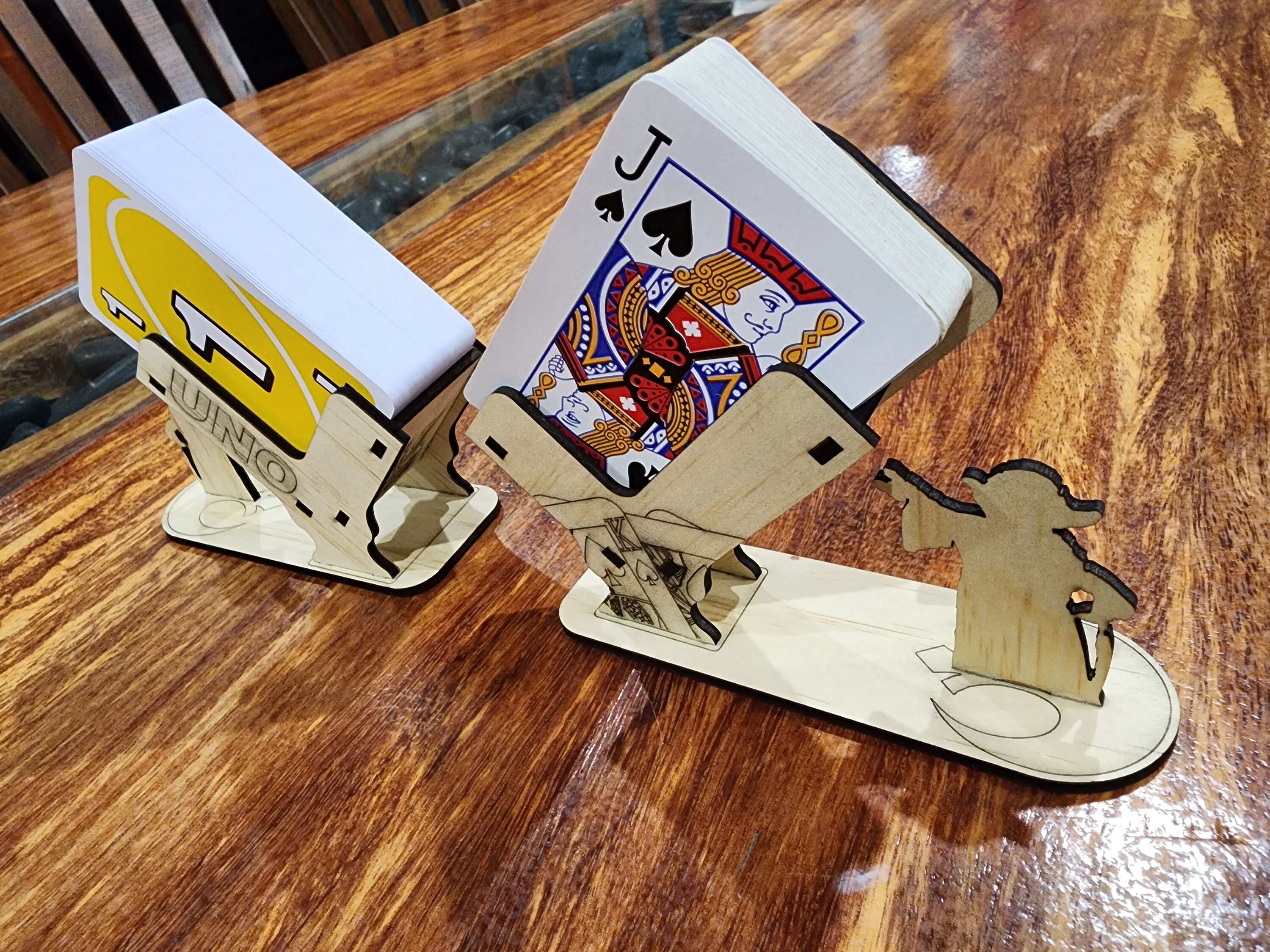 Laser Cut Files UNO and Standard Playing Cards Holders - Etsy