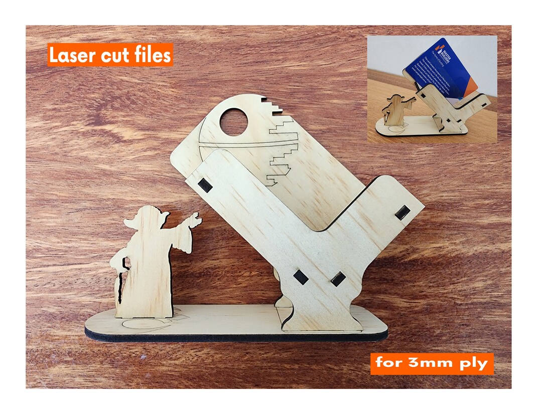 Business Card Holder Laser Cut Svg Files, Vector Files for Laser ...