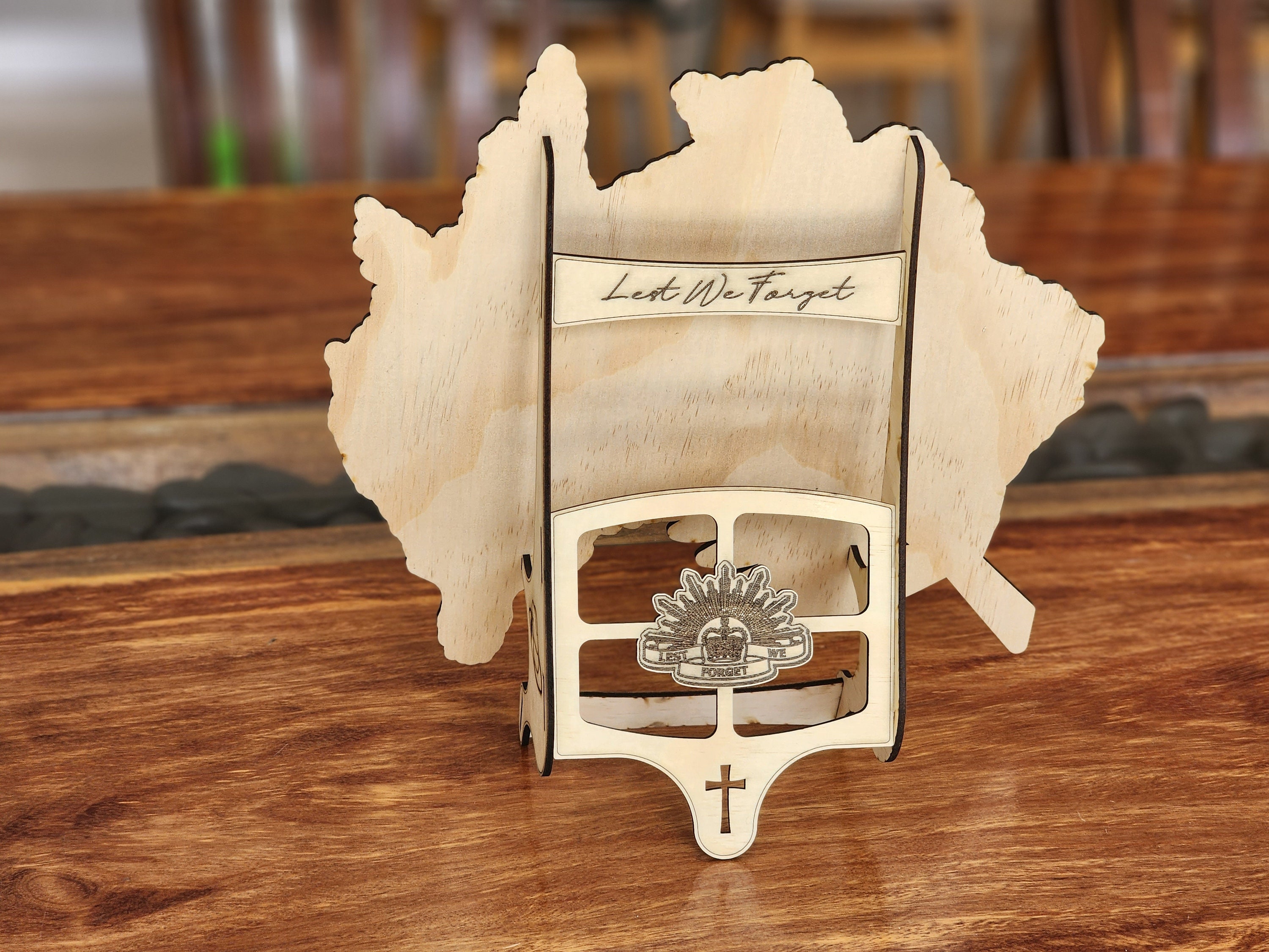 Anzac Day Remembrance Display Laser Cut File (svg, Dxf, Ai, Lightburn ...