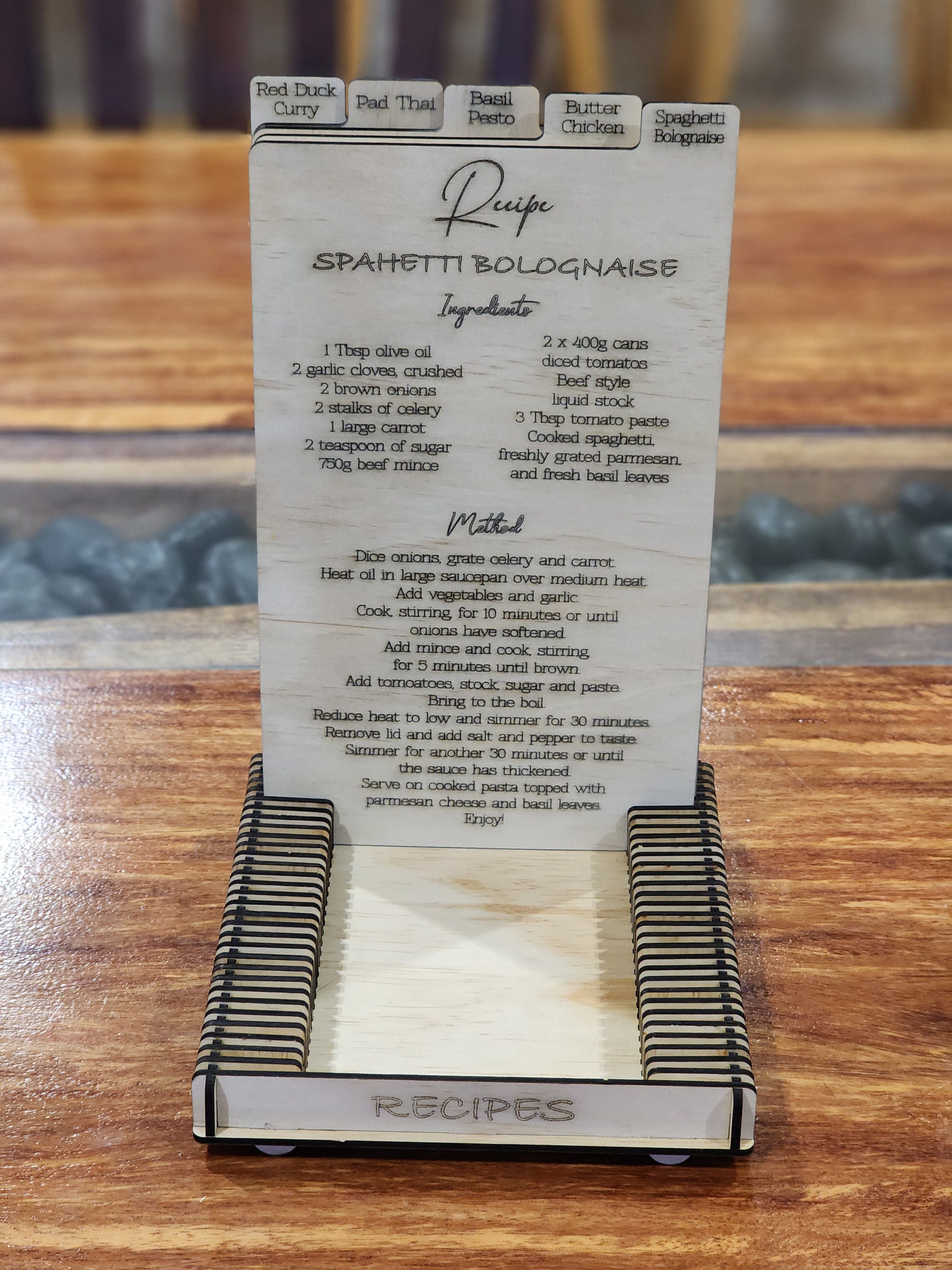 KITCHEN CONVERSION CHART With Bonus Recipe System Laser Cut File! Built ...